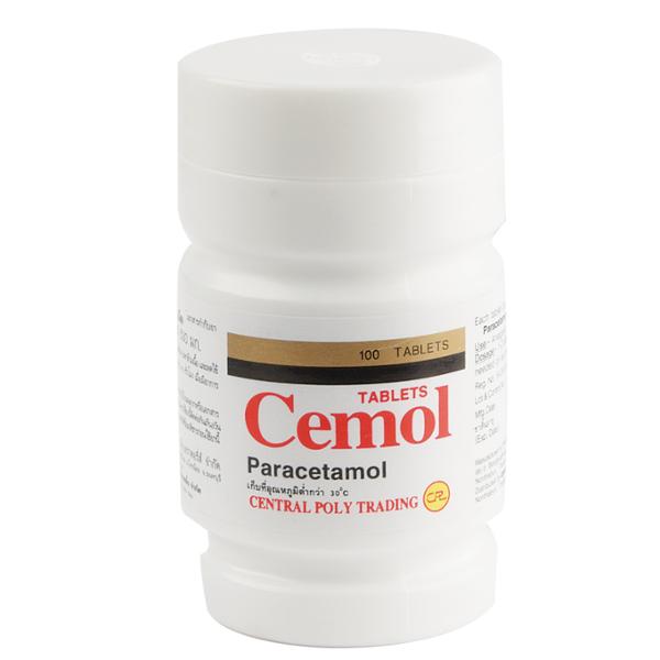 CEMOL ยาพาราเซตามอล ขนาด 500มิลลิกรัม 100 เม็ด