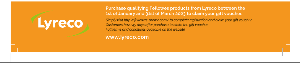 Fellowes Gift Voucher Terms and Conditions - Lyreco UK